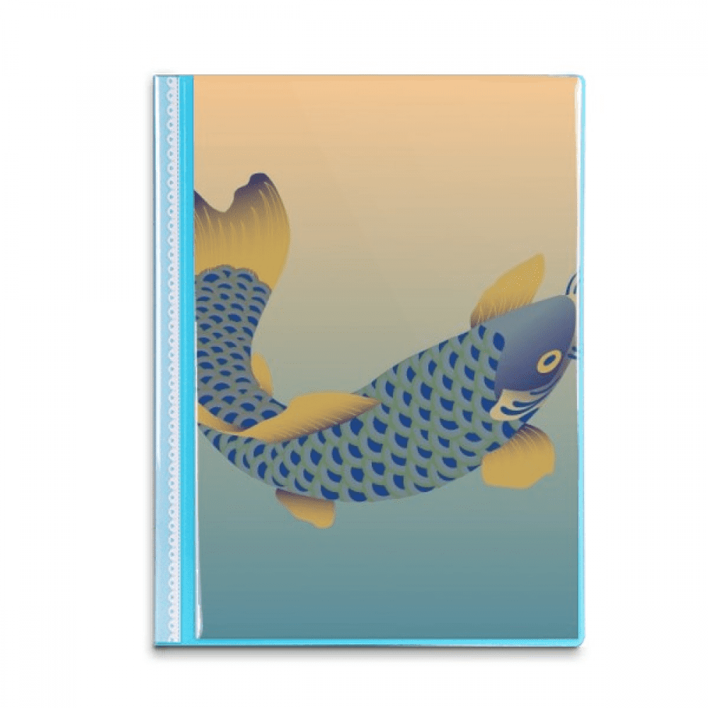 Painting Culture Blue Fish Book Sheet Protectors Portfolio Binder ...