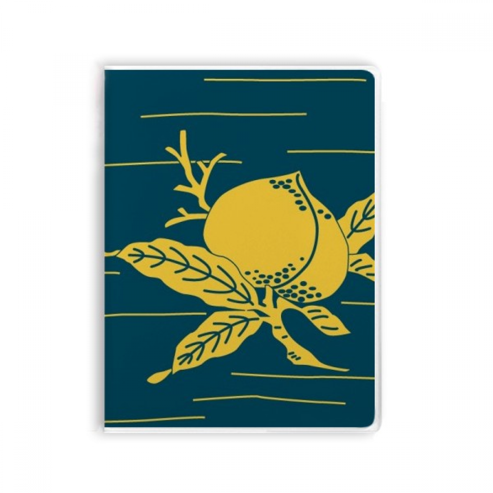 Painting Culture Yellow Peach Notebook Gum Cover Diary Soft Cover ...