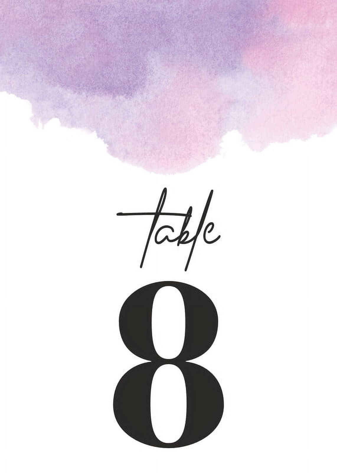 Painting Design Table Number Cards Double Sided Party Table Numbers for ...