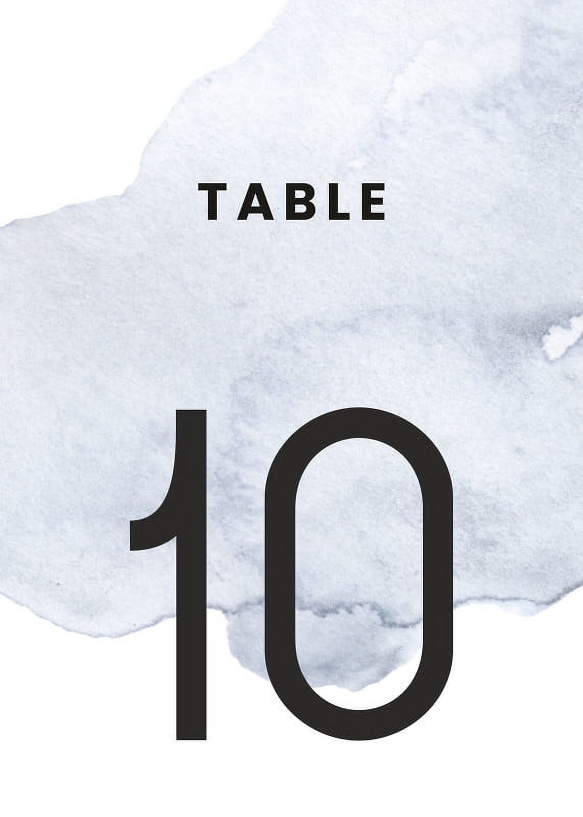 Painting Design Table Number Cards Double Sided Party Table Numbers for ...