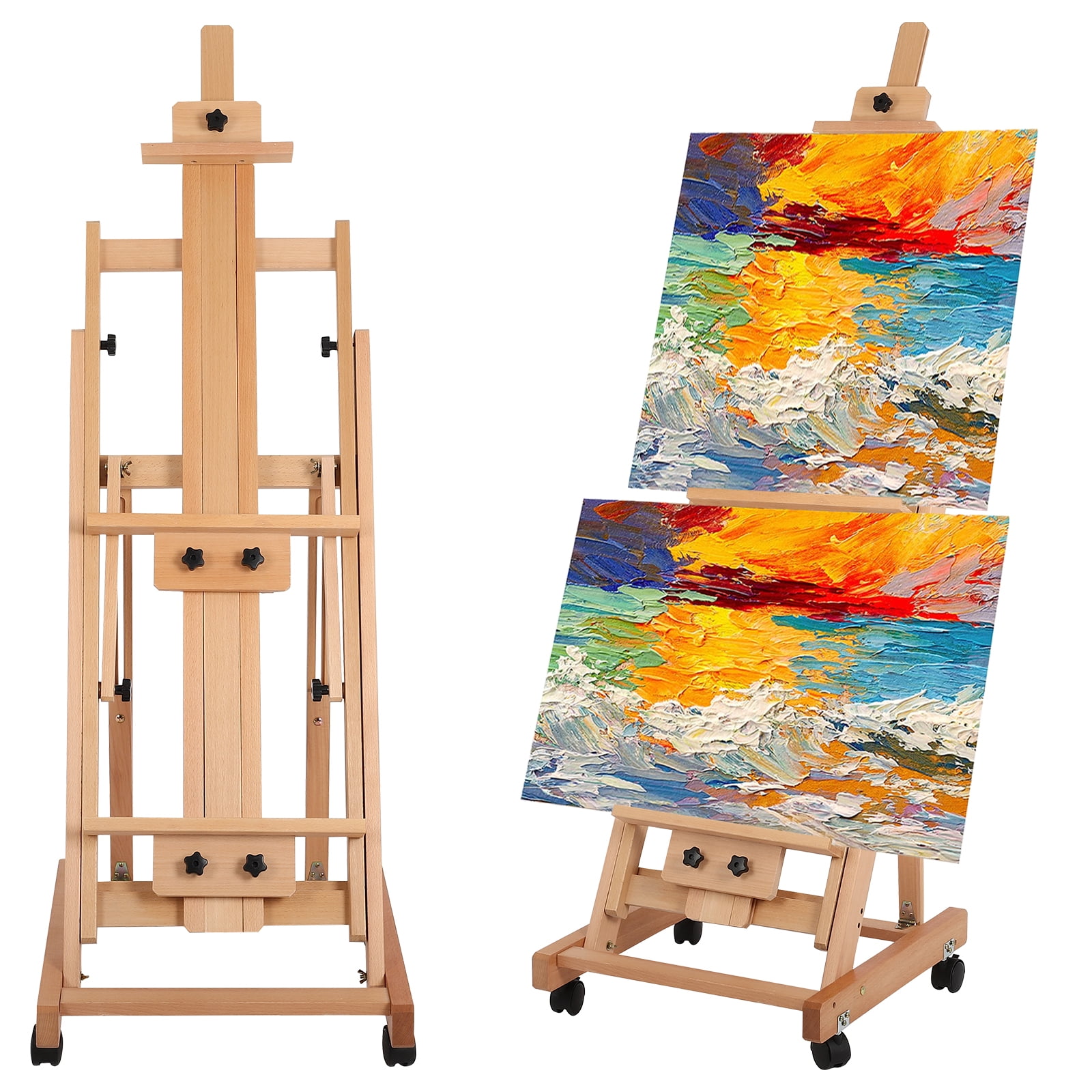 Painting Easel for Adults, Versatile Easel with Braked Wheels ...