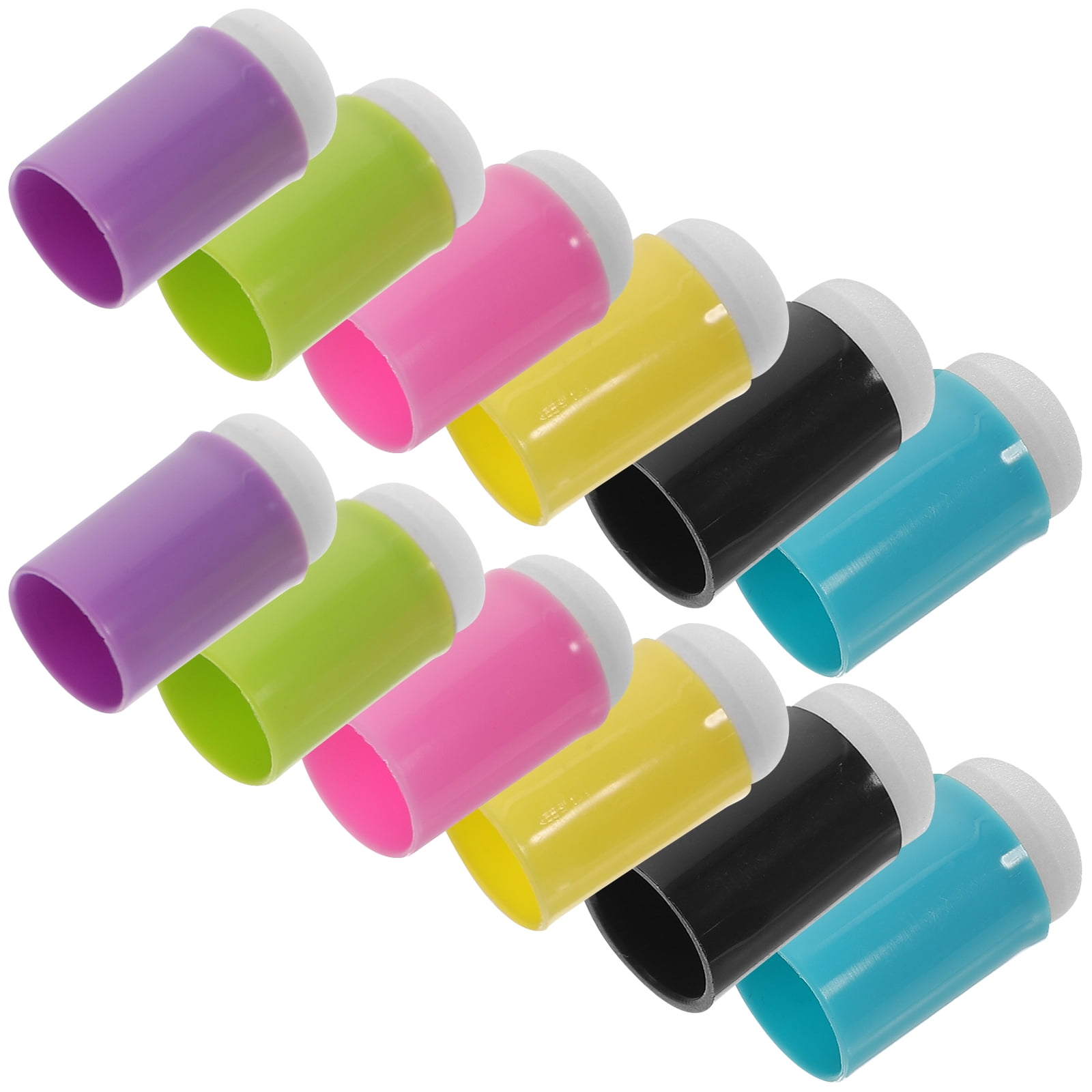 Painting Finger Cots Kids Sponge Daubers 12 Pcs Multifunction Graffiti ...