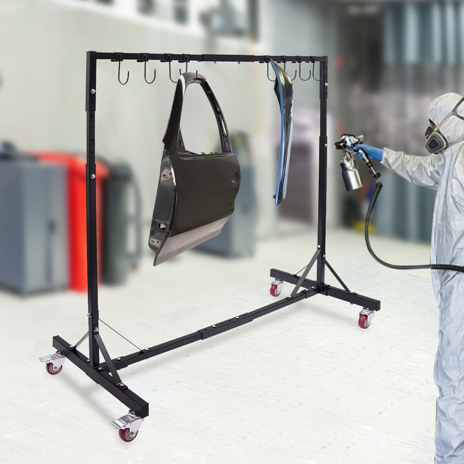 Painting Hanger Rack, Adjustable Painting Stand, Automotive Painting ...