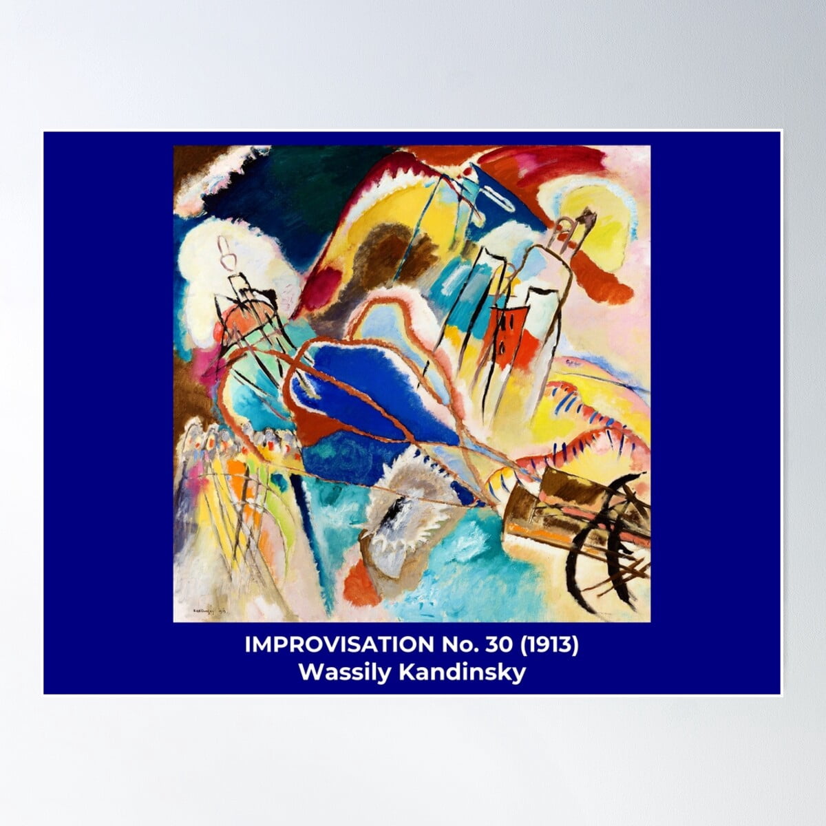 Painting - Improvisation 30 (1913) By Wassily Kandinsky Poster Wall Art ...