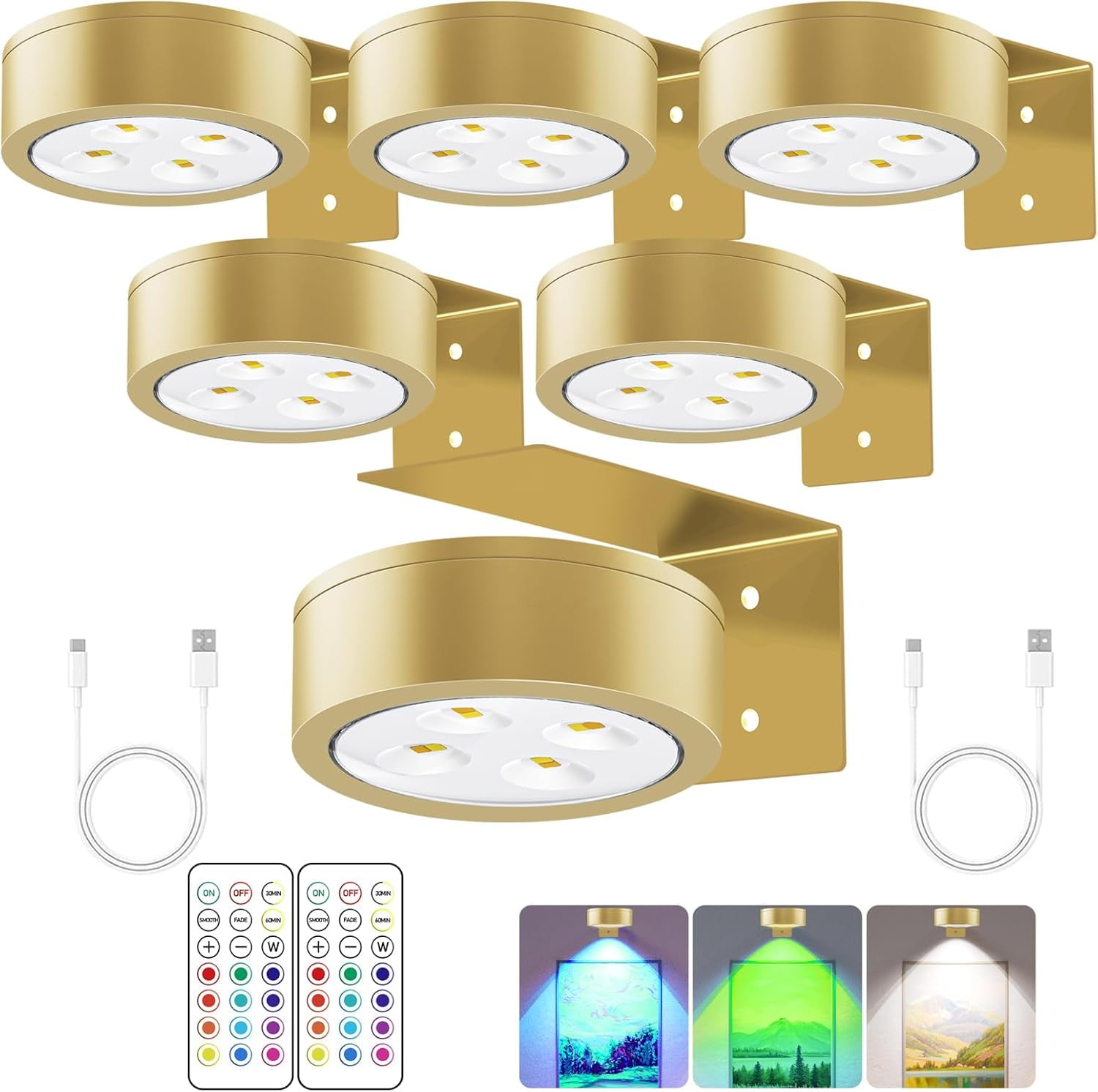 Painting Light, Art Lights for Framing, Dimmable and Timer-Equipped ...