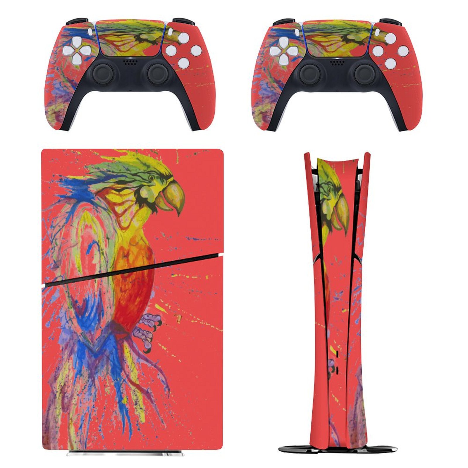 Painting, Parrot PS5/PS5 Slim Digital Disc Skin Sticker For Console And ...