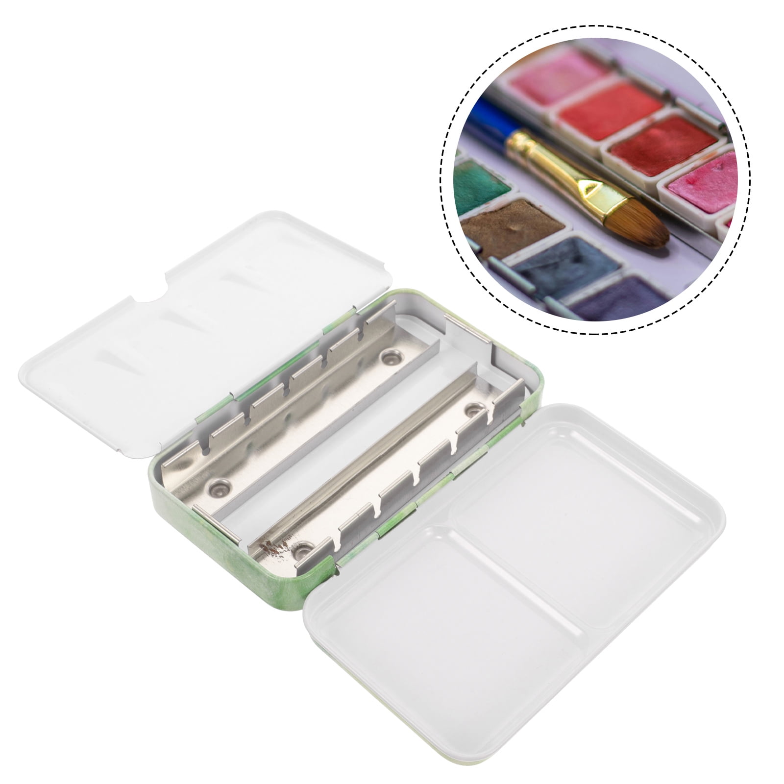Painting Pigment Box Iron Pigment Box Art Watercolor Pigment Case ...