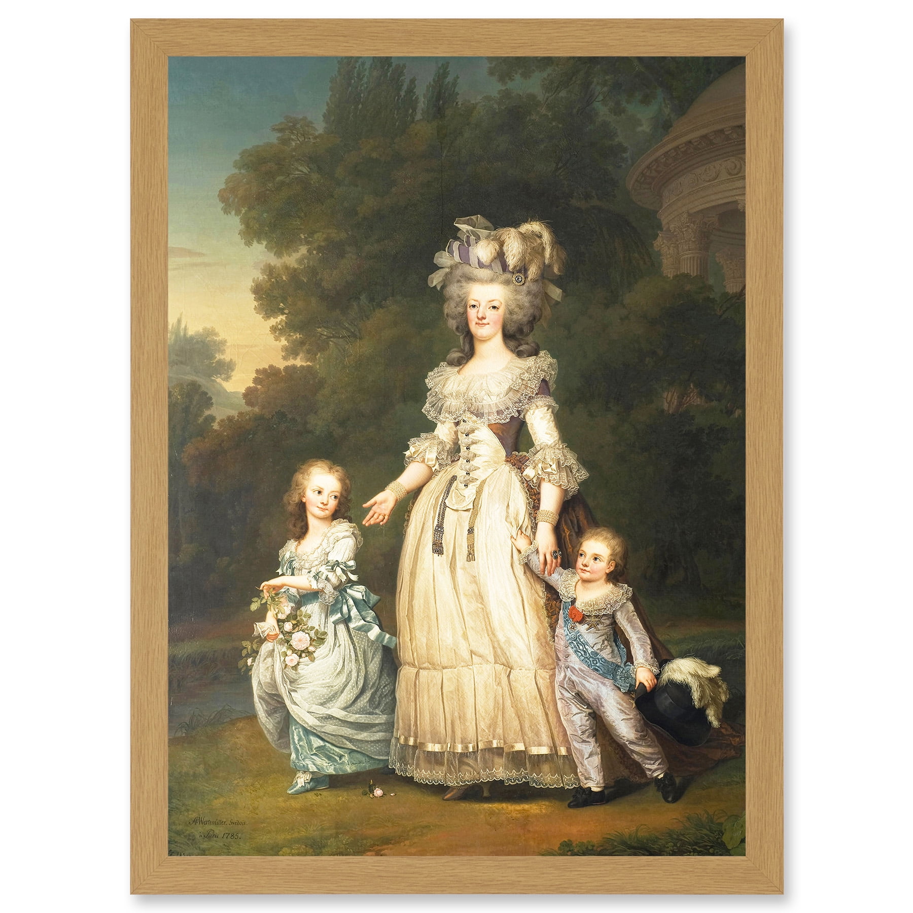 Painting Portrait Doomed Queen Marie Antoinette Children France Artwork ...