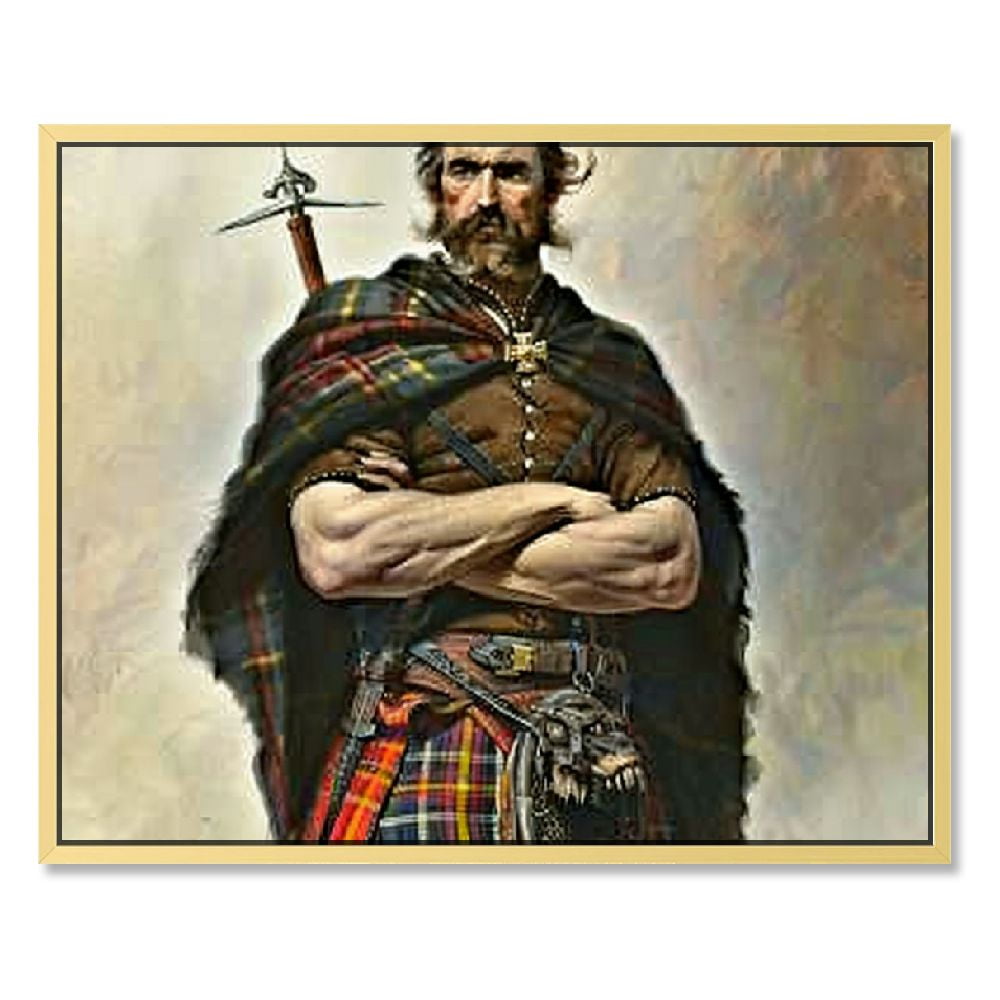 Painting Portrait Highland Clan Scotland Unframed Wall Art Print Poster ...