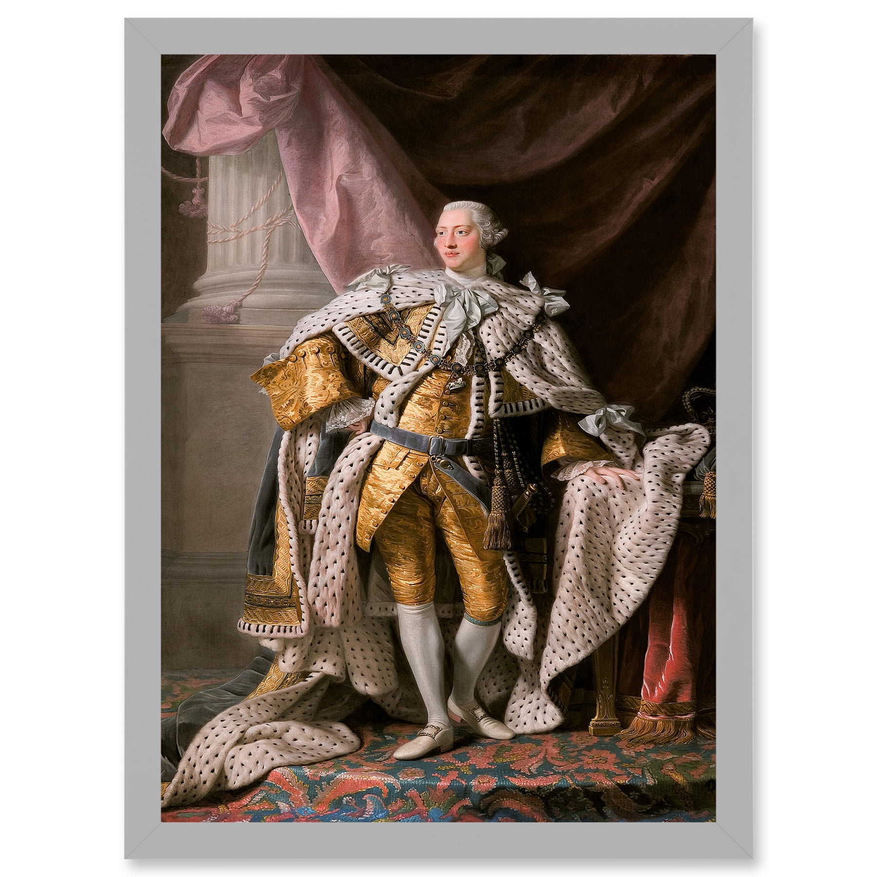 Painting Portrait Ramsay King George III England Hanover Artwork Framed ...
