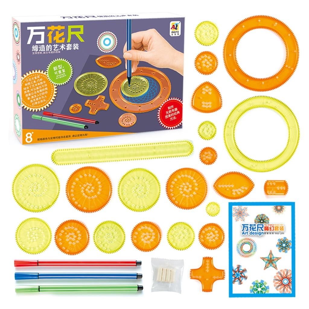 Painting Ruler & Drawing Tool Set for Kids – Educational Art Supplies ...