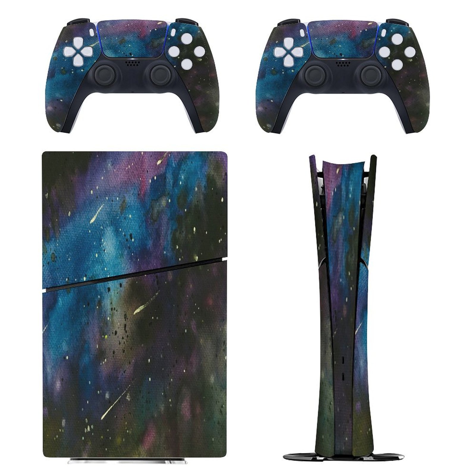 Painting, Splashing Ink, Starry Sky PS5/PS5 Slim Digital Disc Skin ...