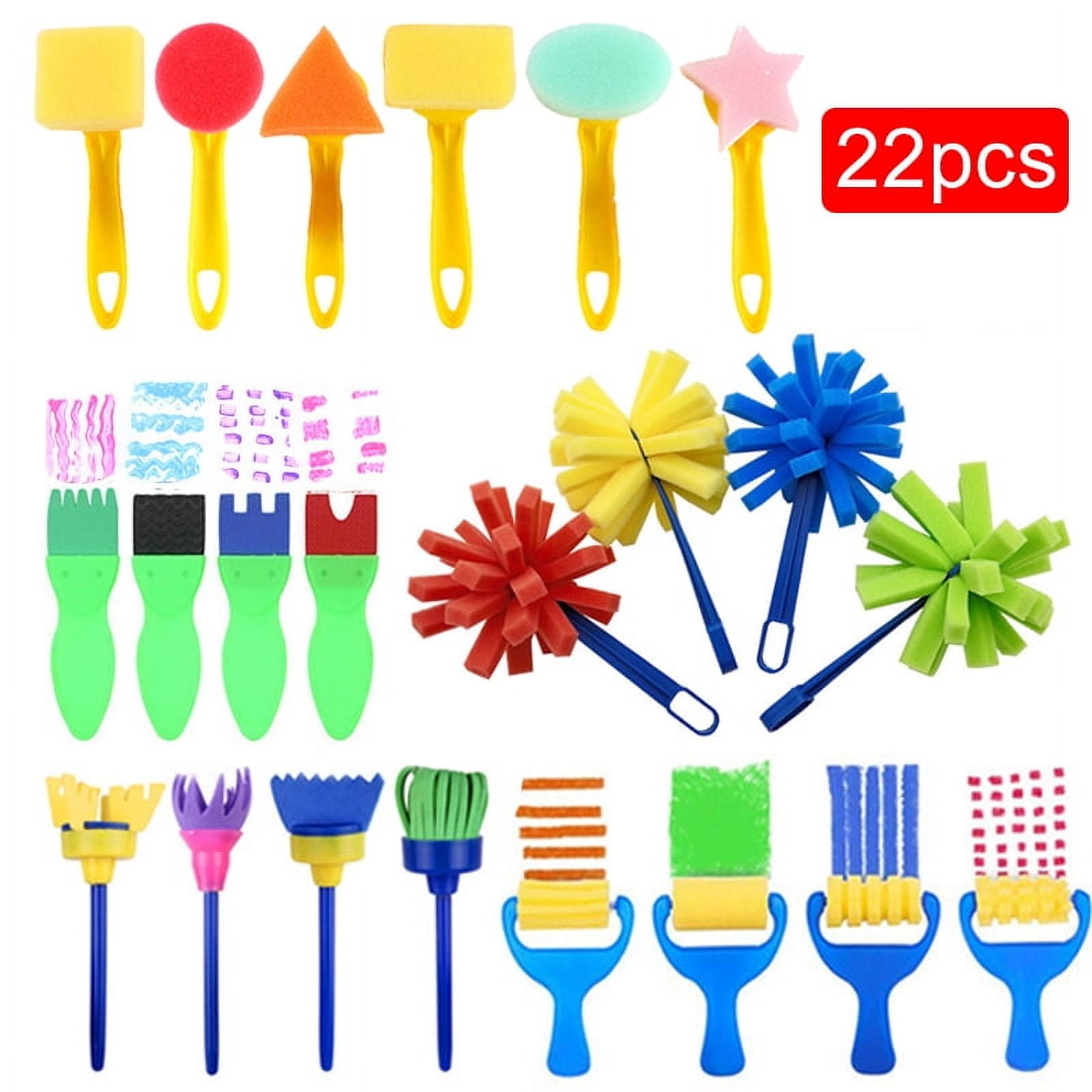 Painting Sponge Brush Set Children Drawing Toys EVA Stamp Art Rubbings ...