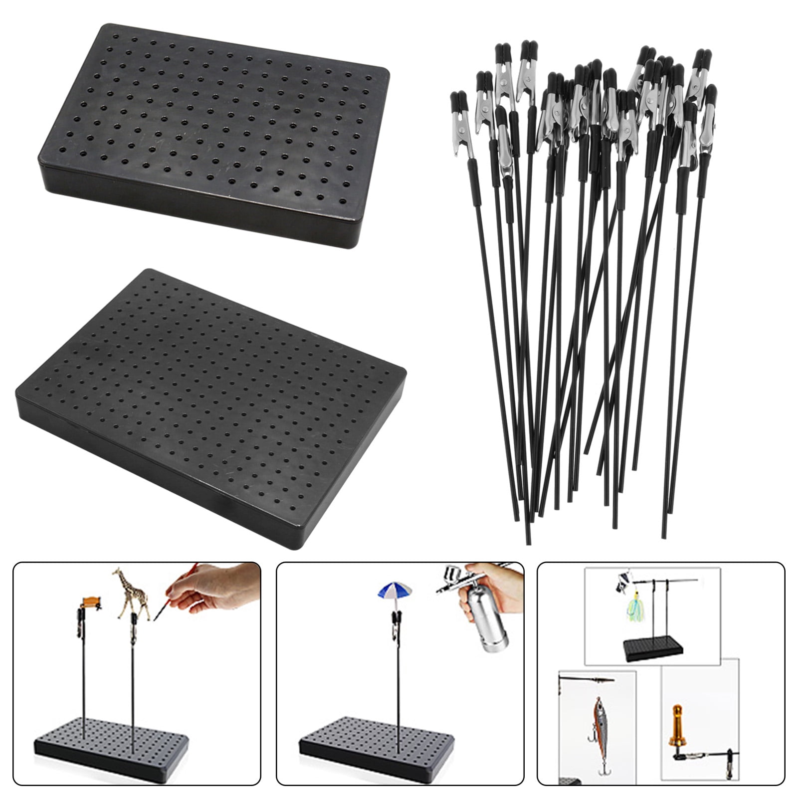 Painting Stand Base and Alligator Clip Stick Set ,1 Set Metal Wire ...