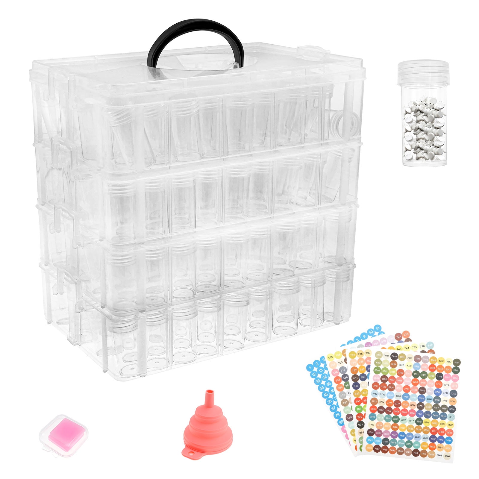 Painting Storage Container Kit Sturdy Portable Art Storage Bead ...