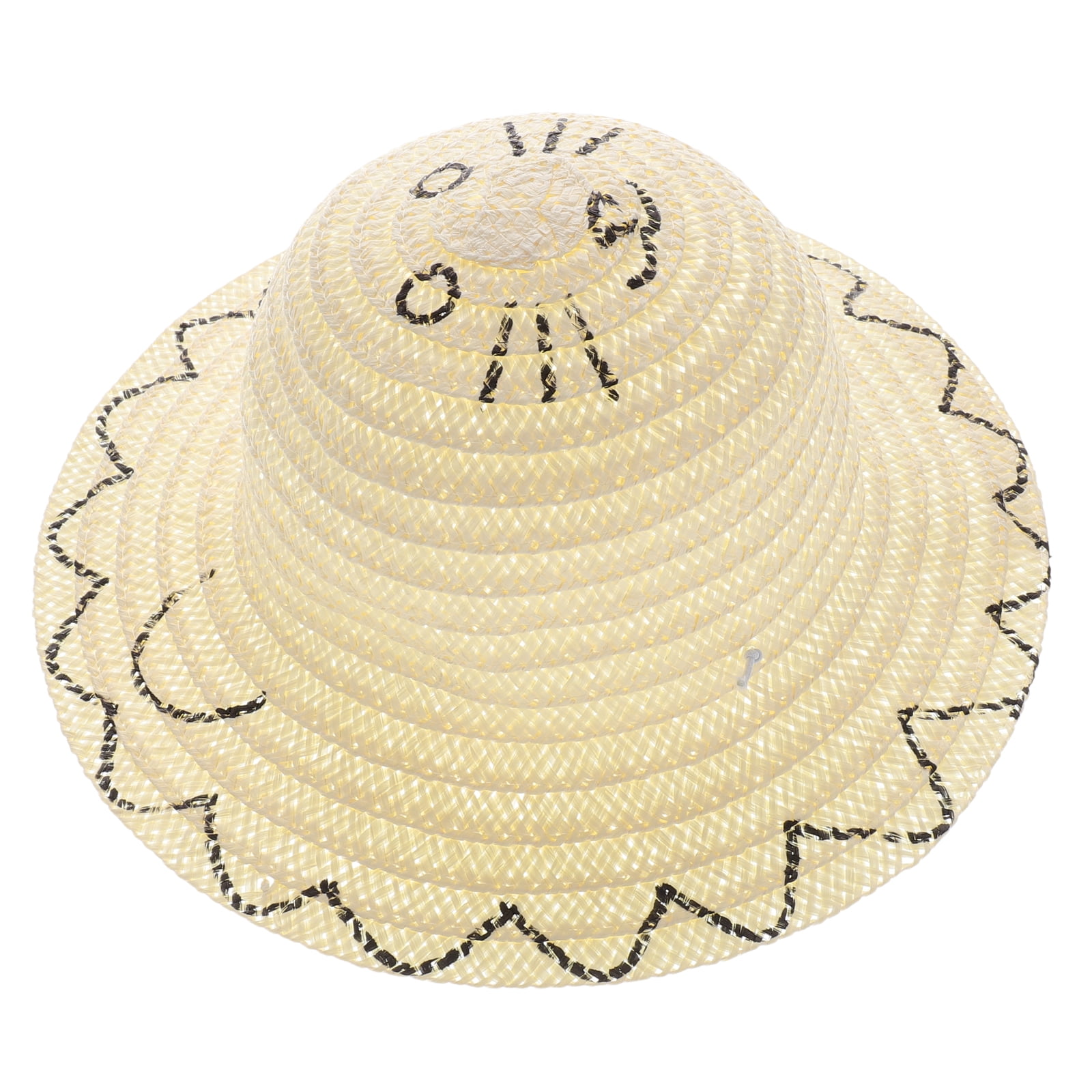 Painting Straw Hat Kindergarten Art Blank Straw Hat Crafts Hat Diy ...