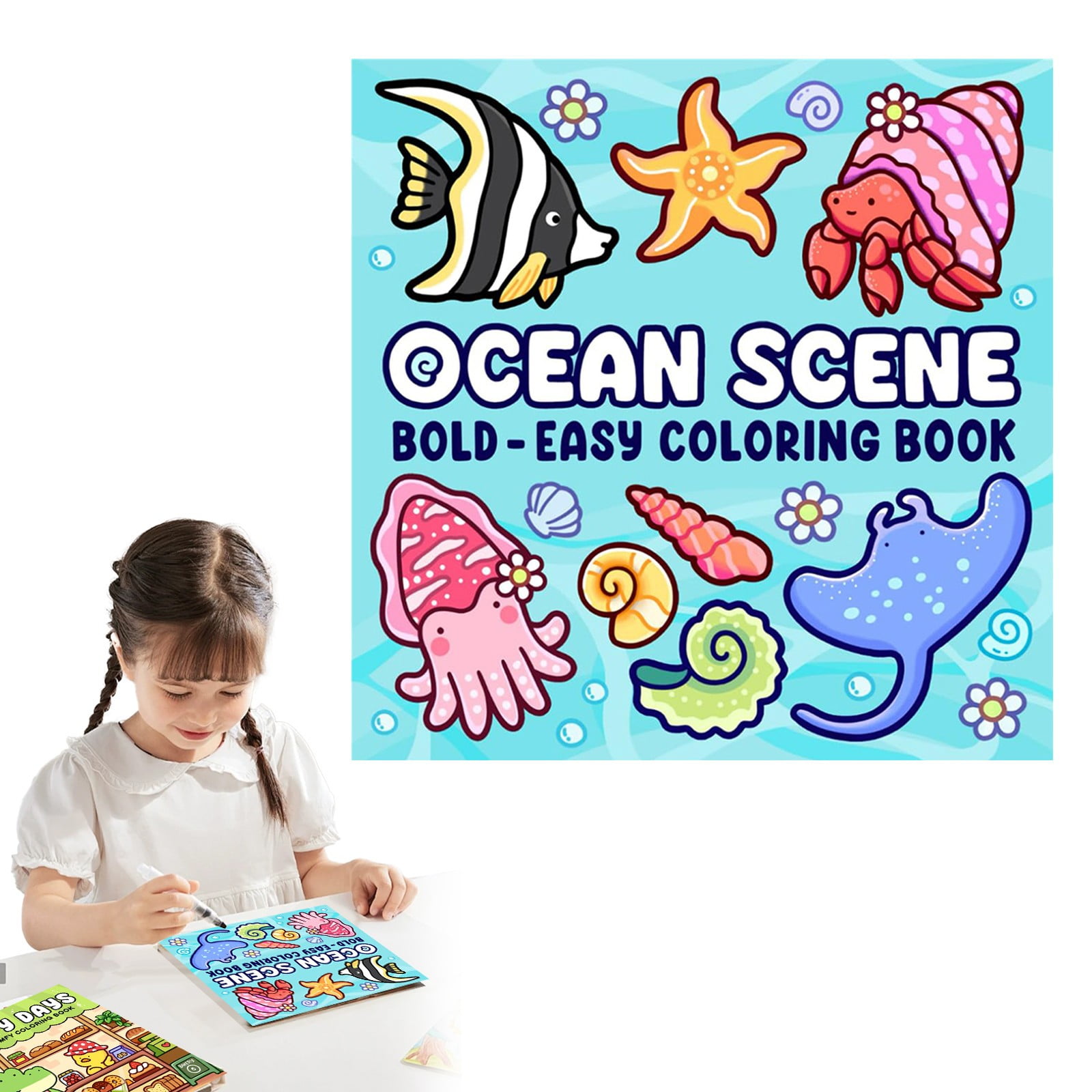 Painting Supplies Coloring Book For Adults And Teenagers Super Cute ...