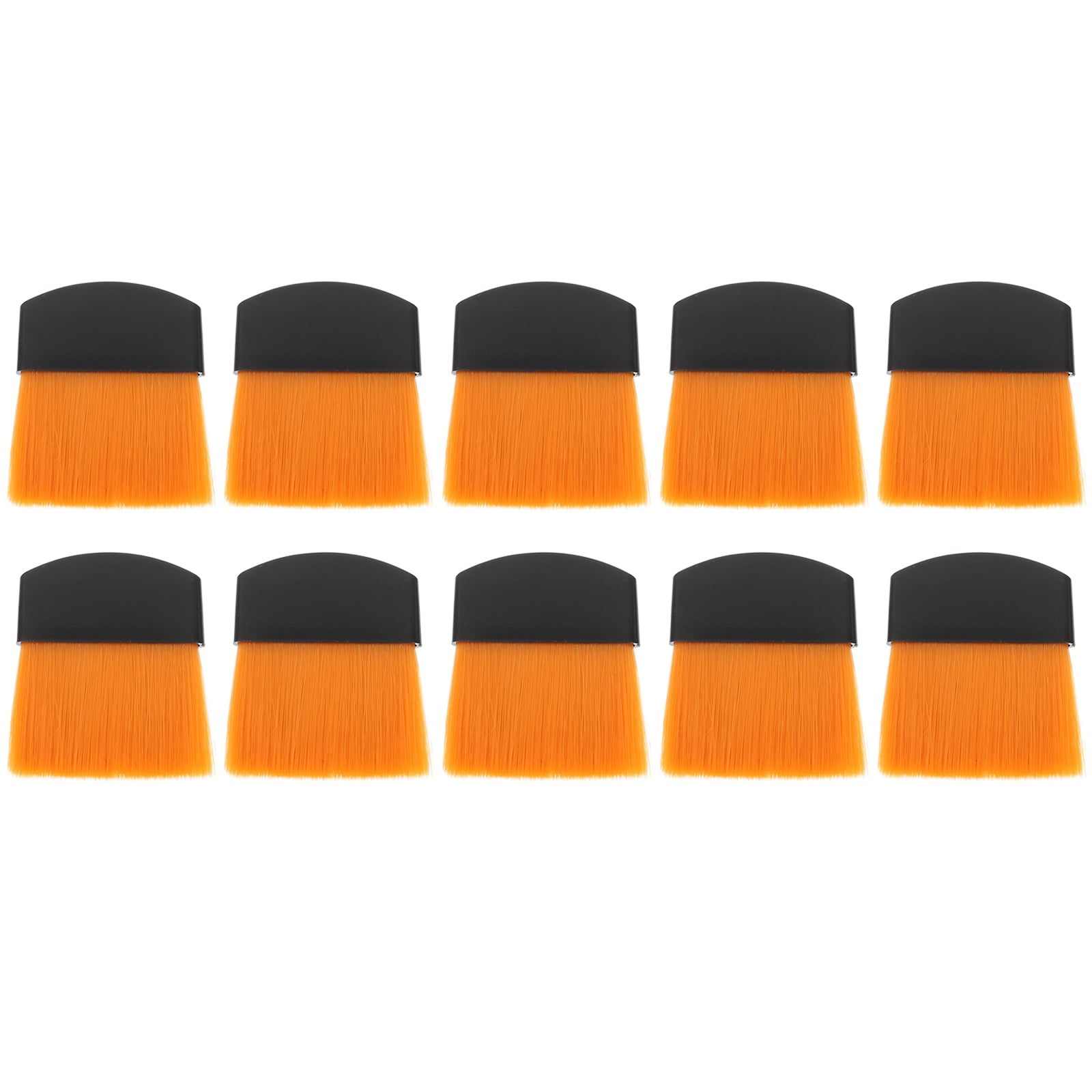 Yellow Synthetic Material Painting Brushes for Daily Use with 10 Pcs in ...