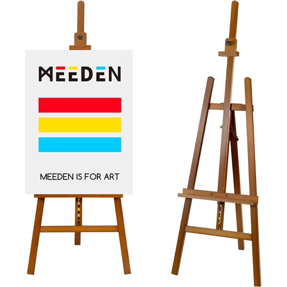 Painting Wooden Art Easel: Solid Beechwood Display Easel Stand Hold ...