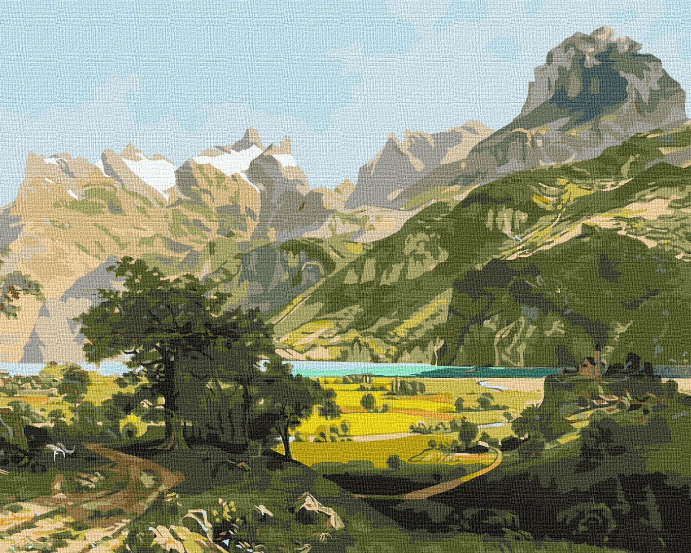 Painting by Numbers kit A magical landscape KHO2875 - Walmart.com