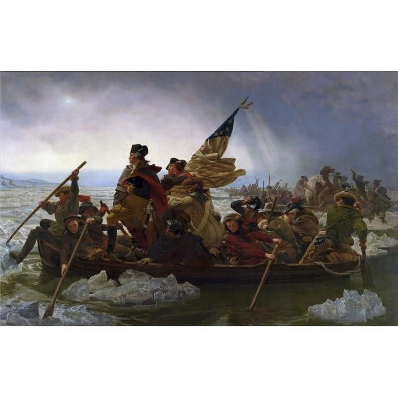 Painting of George Washington crossing the Delaware Poster Print ...