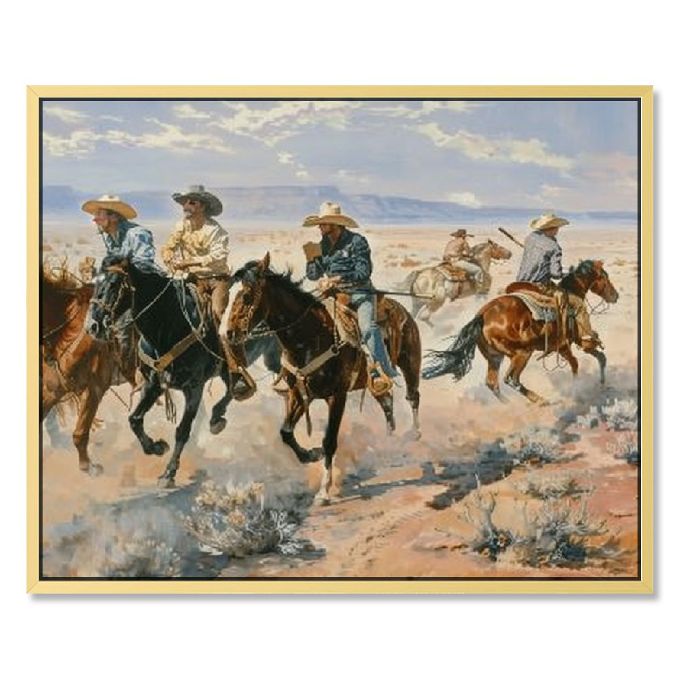 Paintings - A Dash for The Timber Print - The World Classic Art ...