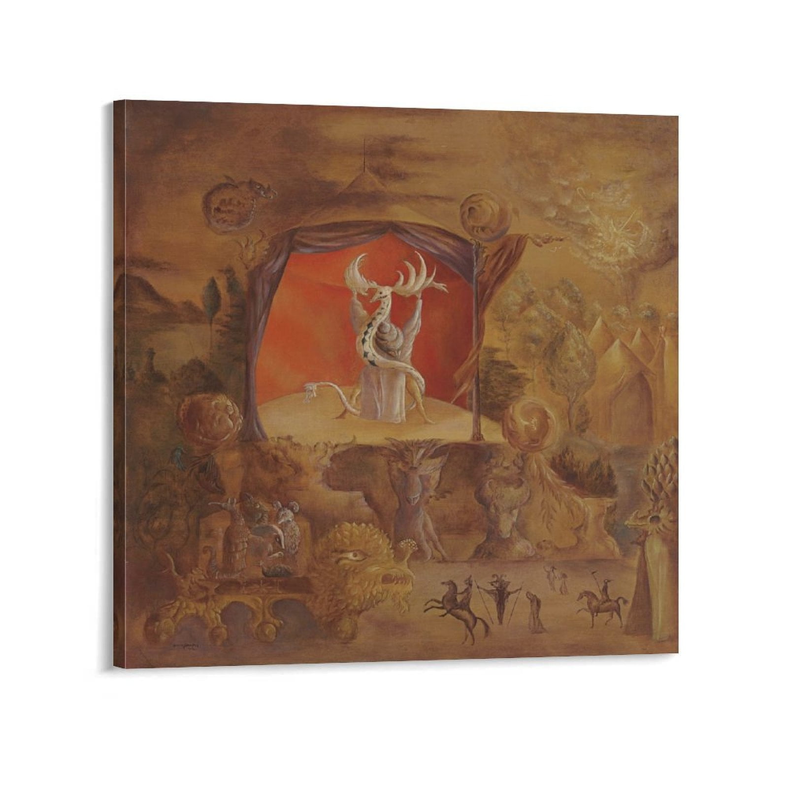 Paintings BY Leonora Carrington Poster Painting On Canvas Wall Art ...