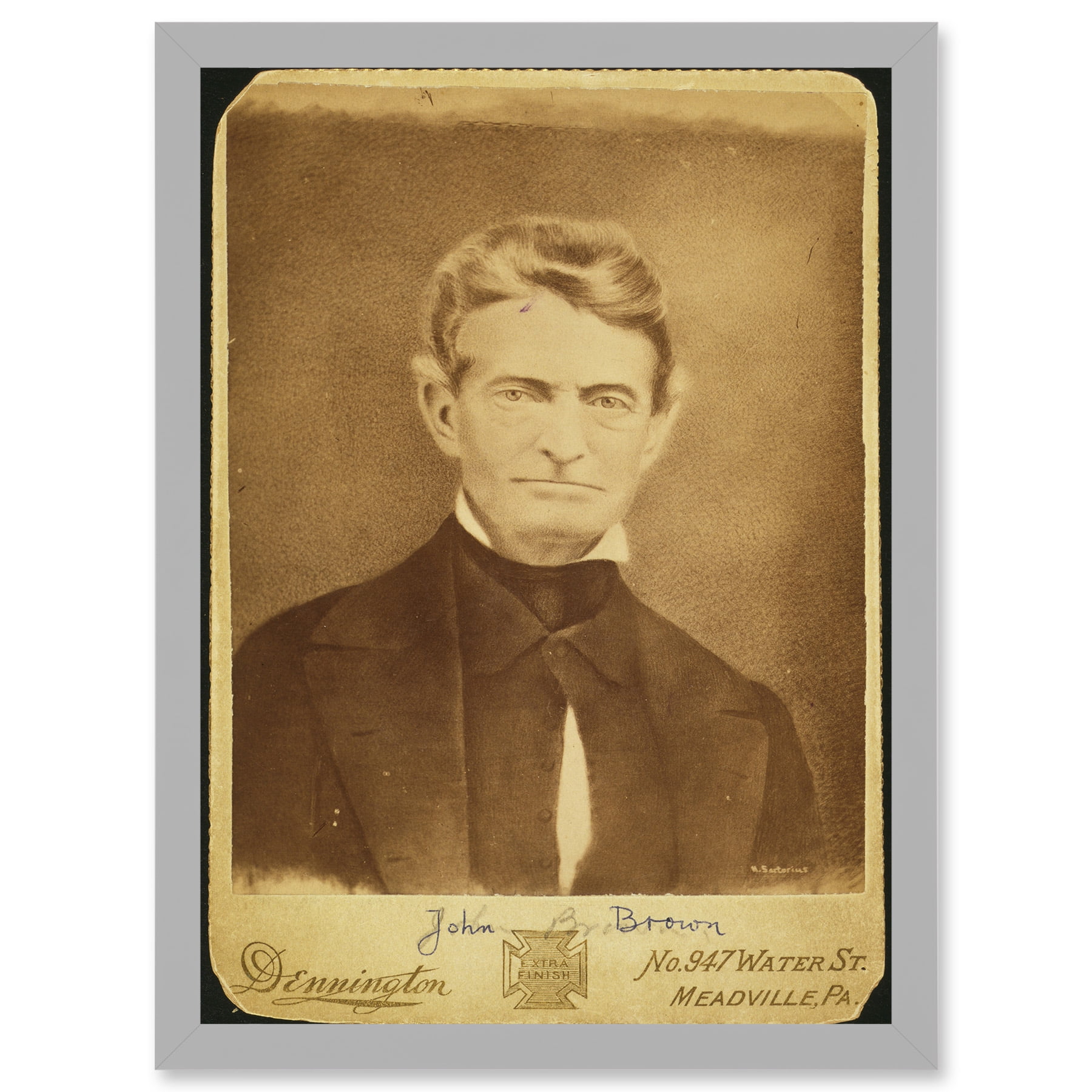 Paintings Portrait John Brown Abolitionist Slavery USA Artwork Framed ...