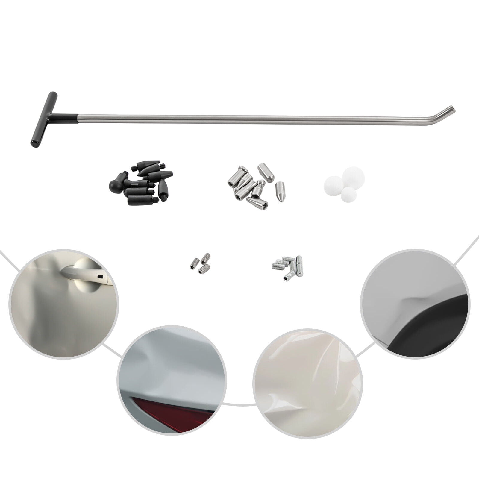 Paintless Dent Removal Tool Kit Dent Repair Set Pdr Tools Rods Car ...