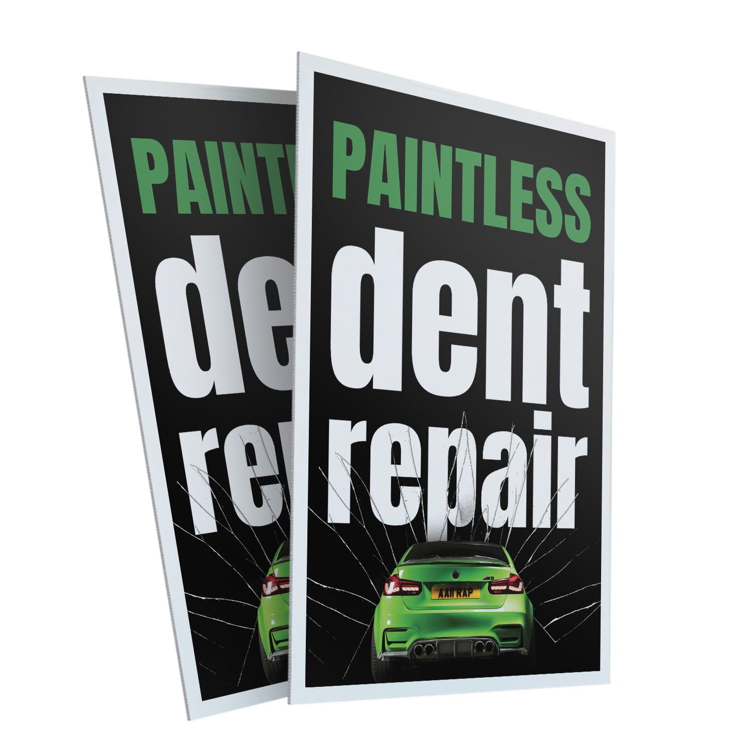 Paintless Dent Repair (2-Pack) 24 Inch x 36 Inch Plastic Signs | Sign ...