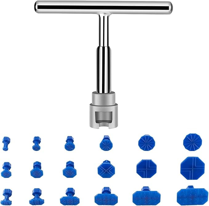 Paintless Dent Repair Kit - Car Dent Puller Kit,18 Tabs Damage Removal ...