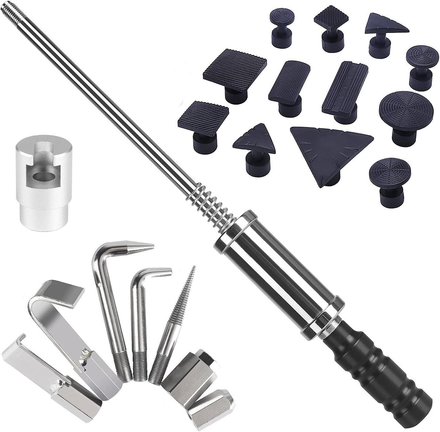Paintless Dent Repair Kit, Car Puller Gasket + pull hammer - Walmart.com