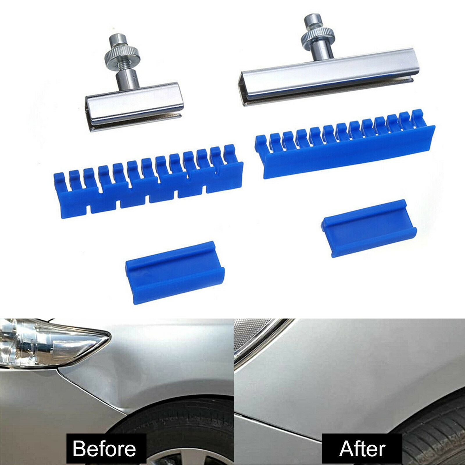Paintless Dent Repair Puller Kit - Dent Puller Slide Hammer T-Bar Tool ...