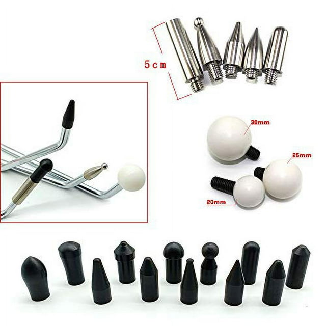 Paintless Dent Repair Tools 6 Pieces of Dent Removal Rods with Awl Head ...