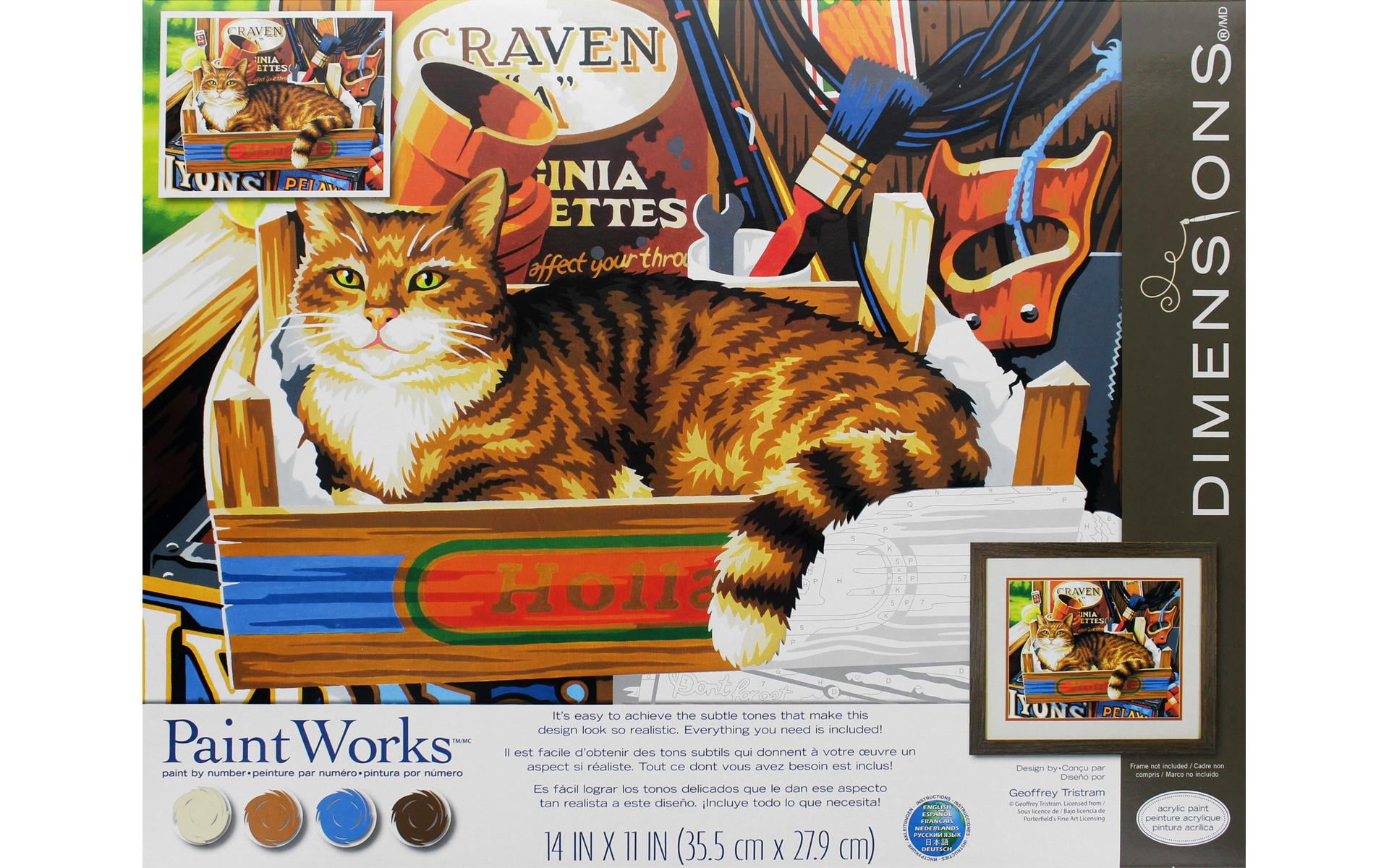 Paintworks Paint By Number 14x11 Cat Signs - Walmart.com