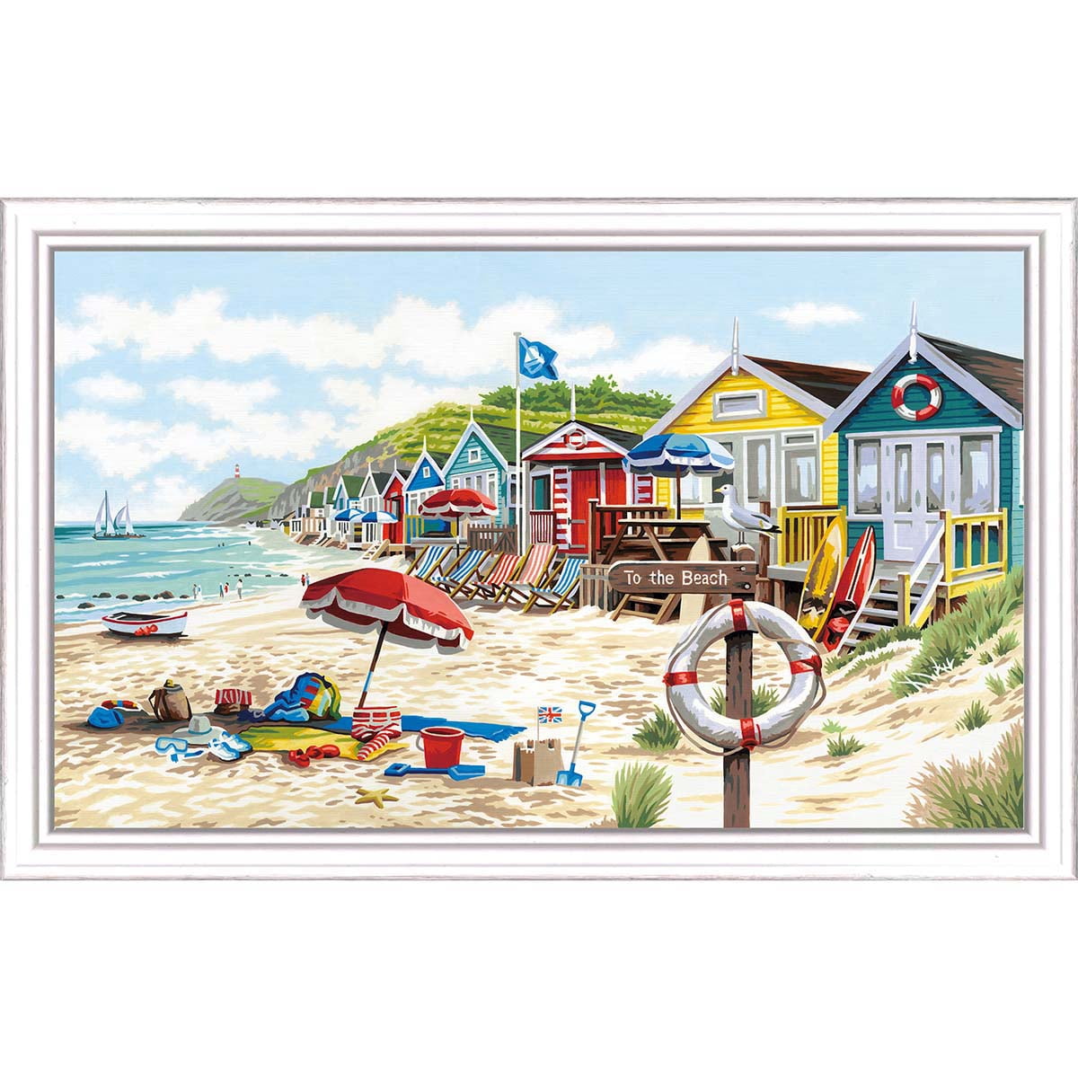 Paintworks® To the Beach Kit & Frame Paint-by-Number Kit - Walmart.com