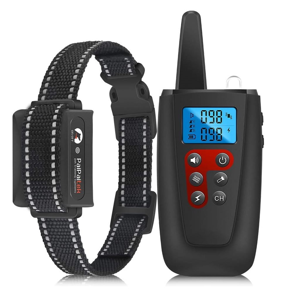 Paipaitek Dog Shock Collar with Remote,3300Ft Range Electric Dog Collar ...