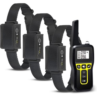 Petrainer PET998DBB2 100% Waterproof Dog Shock Collar with Remote Dog Training Collar with Beep ...