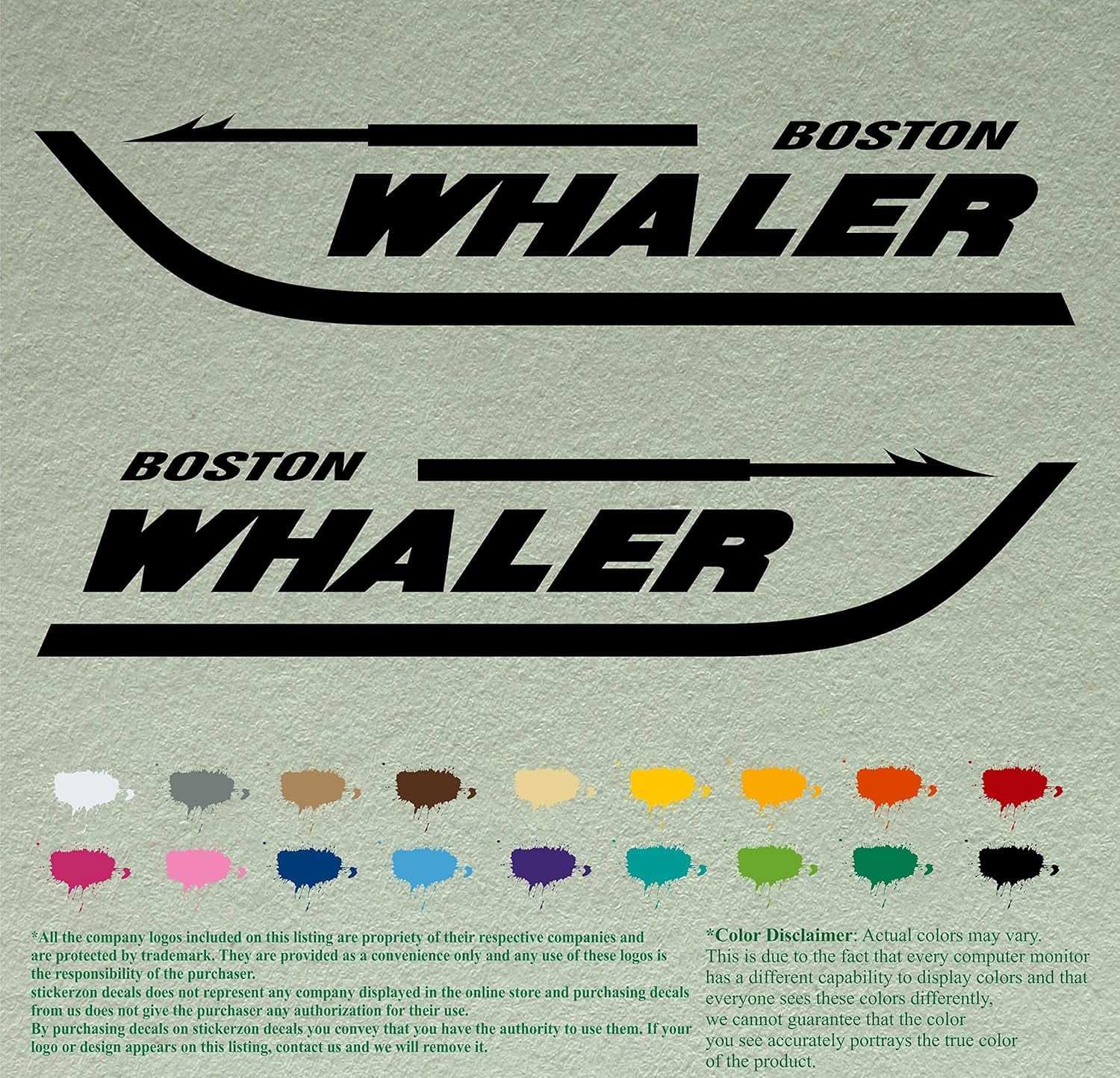 Boston Whaler Decals