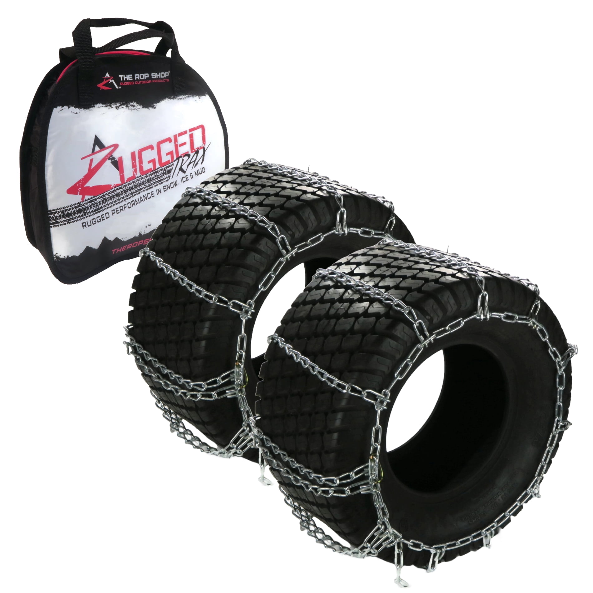 Pair 4 Link Tire Chains 29x12x15 for Simplicty Lawn Mower Garden ...