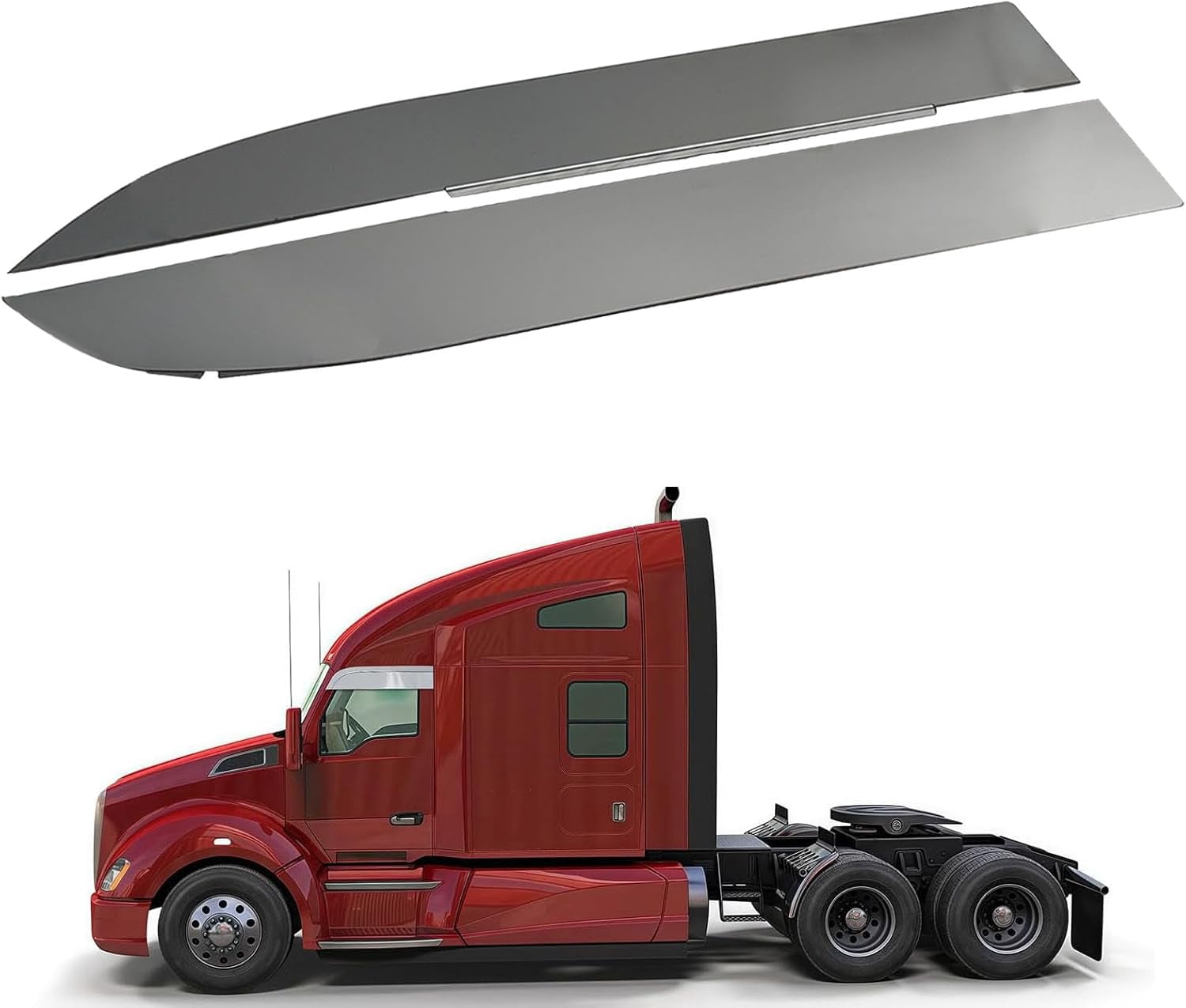 Pair 5" Chopped Window Trim Stainless Steel Compatible with 2013 ...