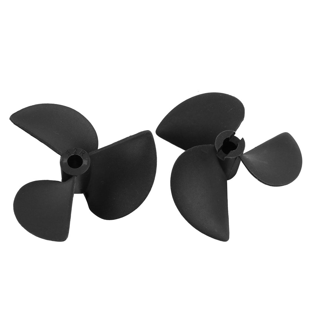 Pair 50mm x 19mm Plastic 3-Vane Rotating RC Boat Positive/Anti ...