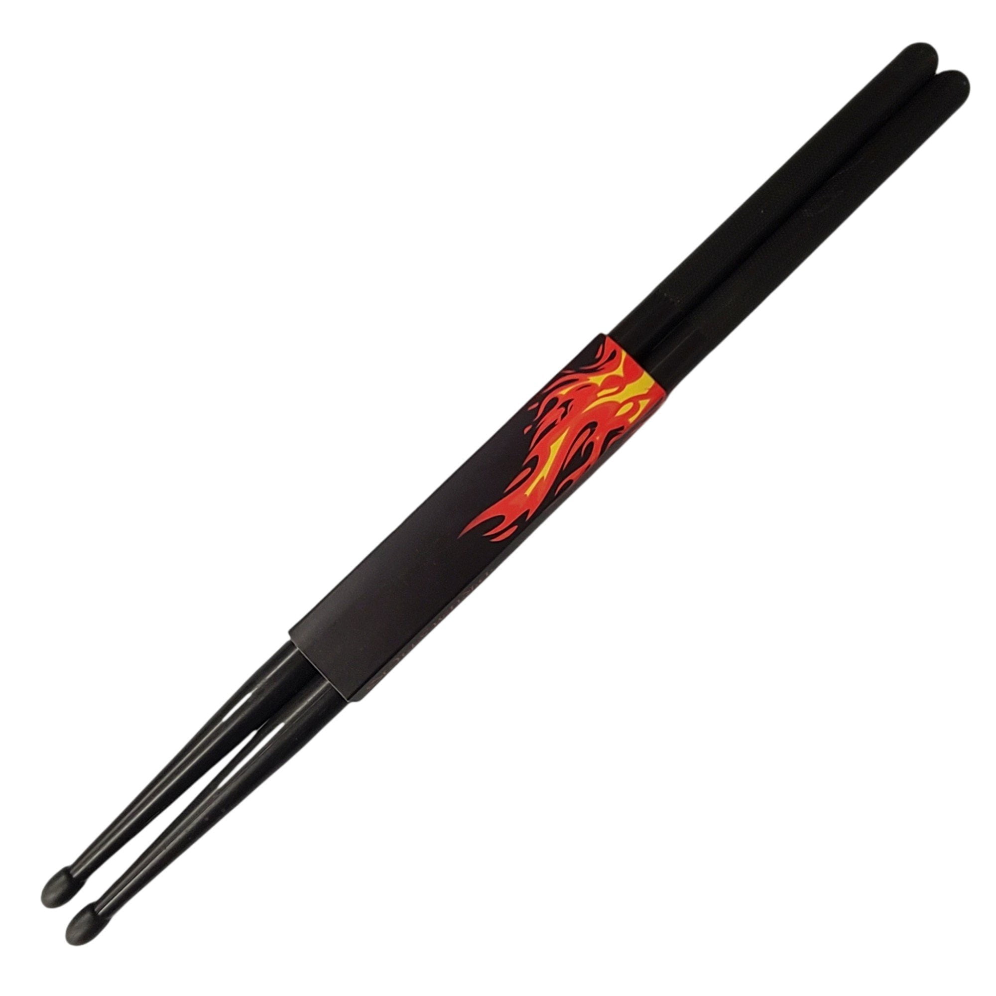 Pair 5A Black Plastic Drum Sticks Lightweight Fitness Exercise ...