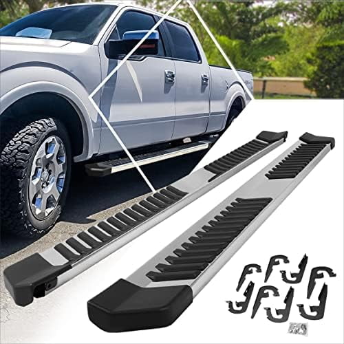 [Pair] 6 Inch Silver Stainless Running Boards/Side Steps/Nerf Bars ...