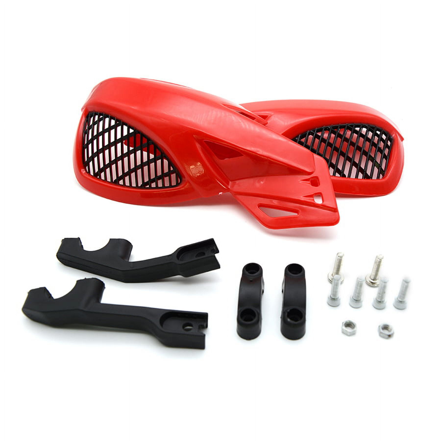 Pair 7/8" Handlebar Motorcycle Choppers Red Plastic Hand Guard with ...