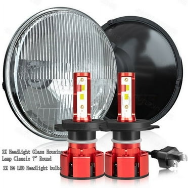 4pcs DOT 5.75" Round LED Headlights High/Low Beam White For Ford ...