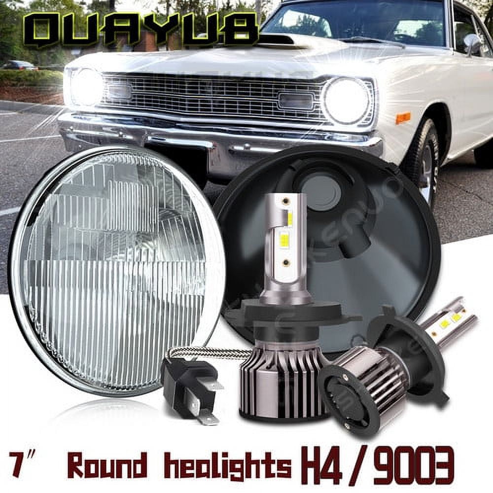 Pair 7" Inch Round LED Headlights Hi/LO Sealed Beam For Datsun 280ZX ...