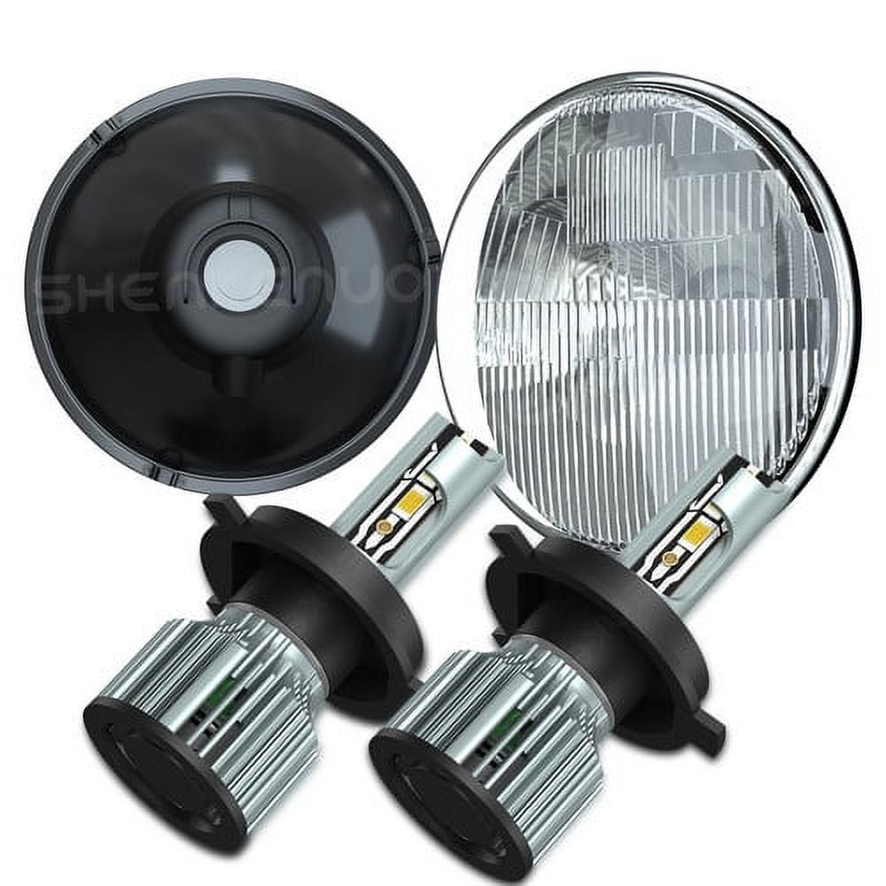 Pair 7" Inch Round LED Headlights Hi/LO Sealed Beam For Hummer H2 2003 ...