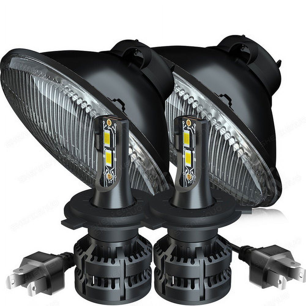 Pair 7" Inch Round LED Headlights Hi/LO Sealed Beam For Plymouth ...