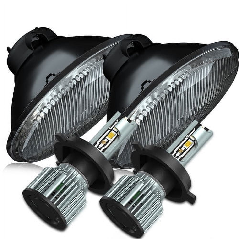 Pair 7" Inch Round LED Headlights Hi/LO Sealed Beam For Plymouth ...